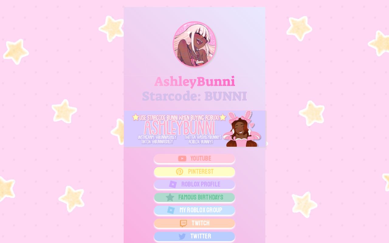 ⭐AshleyBunni Social Media Links⭐